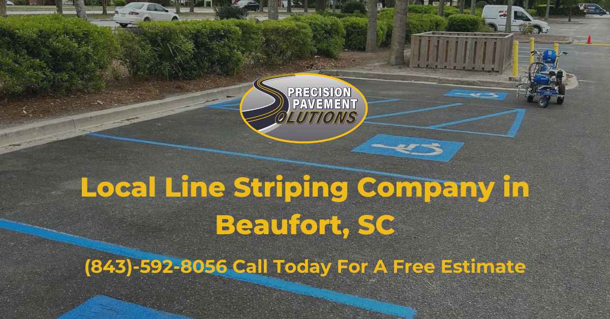 Professional Line Striping Beaufort, SC | Precision Pavement
